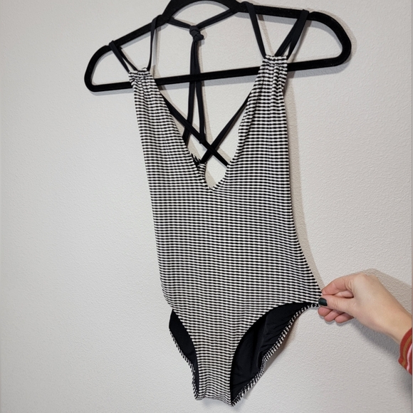 SOLID & STRIPED | Swim | Rare Solid Striped Alexandra Onepiece Swim ...